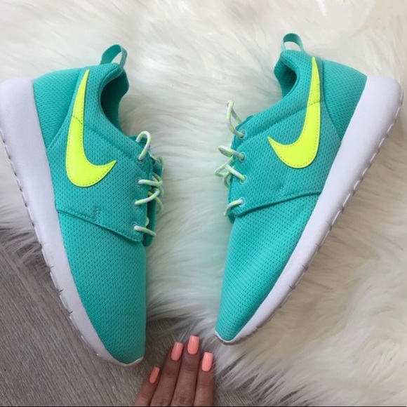 Nike | Shoes | Nike Roche Womans Tiffany Blue Sneakers | Poshmark